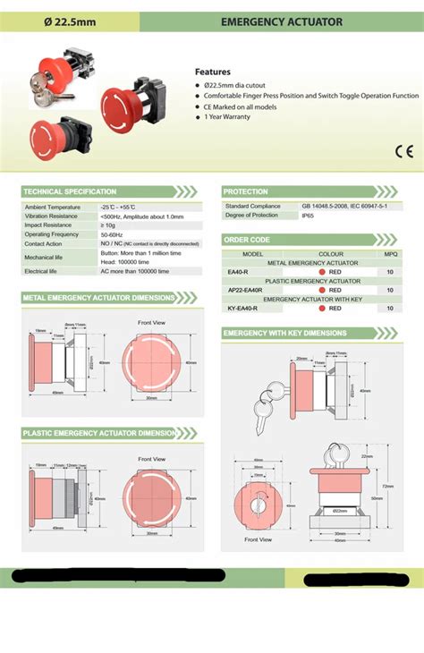 Spst Plastic Emergency Push Button Switches At ₹ 55 Piece In Coimbatore Id 2851548583233