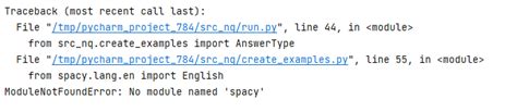 问题总结：modulenotfounderror No Module Named ‘spacy‘modulenotfounderror No Module Named Spacy Csdn博客