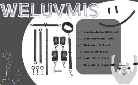 Spreader Bar Sex 2 Pieces Toys Restraints With Wrist Ankle Neck Collar For Women