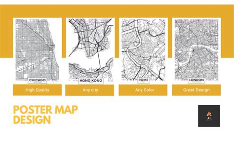 Design A City Or Region Wall Map Poster Any Cit By Ilyasaitichou Fiverr