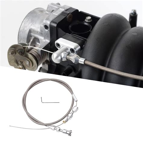 Jawmoy 1 Pc Stainless Steel Throttle Cable Kit Throttle