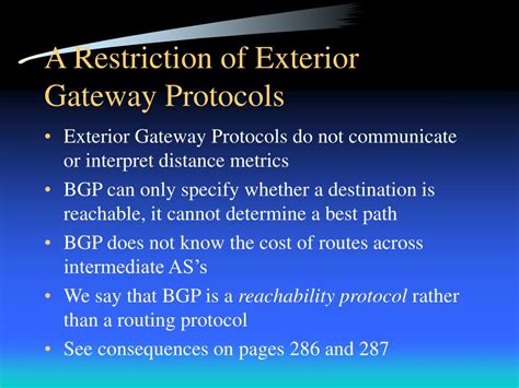 Ppt Routing Exterior Gateway Protocols And Autonomous Systems Powerpoint Presentation Id