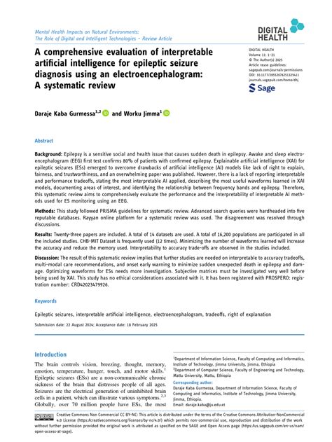Pdf A Comprehensive Evaluation Of Interpretable Artificial Intelligence For Epileptic Seizure