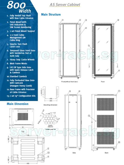 Server Rack Cabinet Sizes Cabinets Matttroy