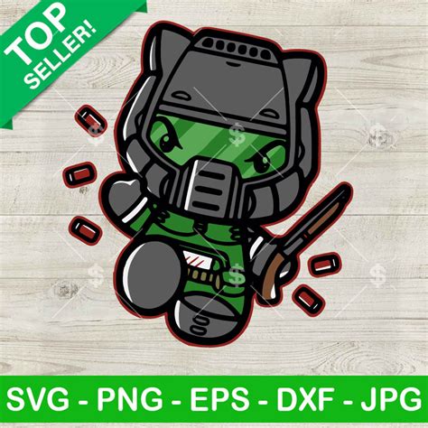 Hello Kitty Doom Slayer Svg Doomguy Svg Doom Slayer Kitty Cat Svg Png