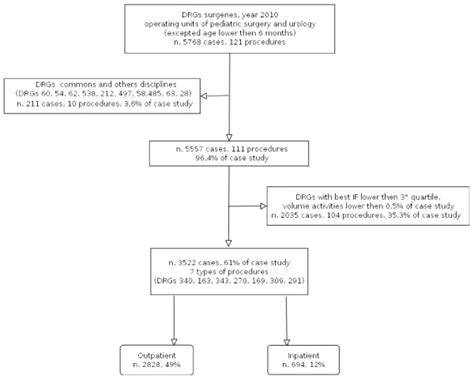 Flowchart Drgs Produced In 2010 By The Regional Surgery And Pediatric
