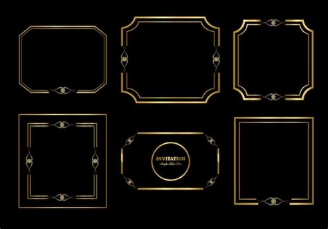 이중 사각형 프레임 템플릿 이중 선 프레임 초안 요소 기하학적 벡터 일러스트 레이 션 프리미엄 벡터