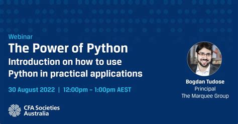 Bogdan Tudose On Linkedin The Power Of Python Introduction On How To Use Python In Practical