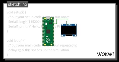 Pico Oled Wokwi ESP STM Arduino Simulator