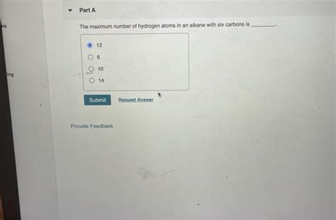 Solved Part A Ns The Maximum Number Of Hydrogen Atoms In An