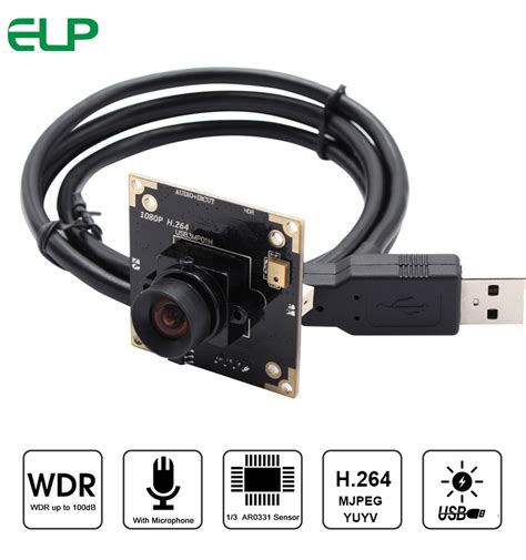 ELP WDR MP MP Micro Mini CMOS Camera Module Degree No Distortion Lens USB High Speed