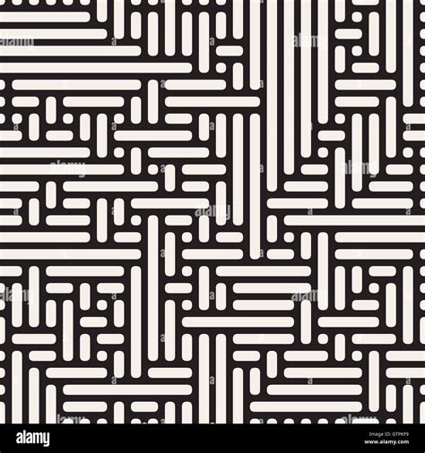 Vector Seamless Rounded Irregular Lines Pattern Stock Vector Image And Art Alamy