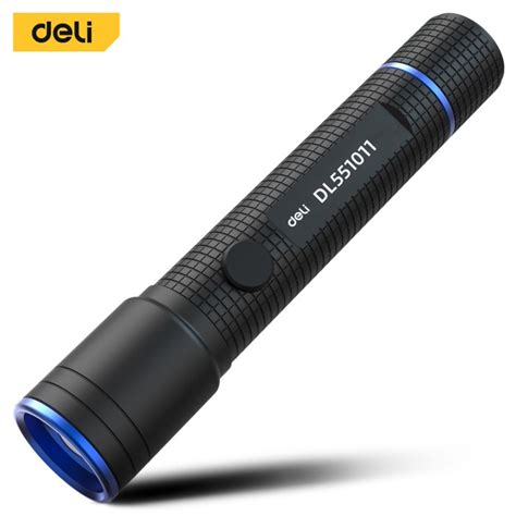 Jual Deli Rechargeable LED Flashlight Senter LED Isi Ulang EDL551011 Shopee Indonesia