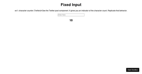 React Ex 1 Codesandbox