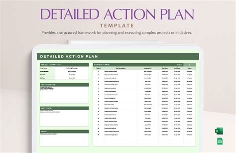 Free Editable Action Plan Templates In Excel To Download