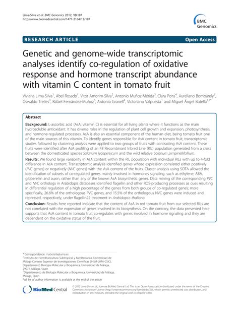 Pdf Genetic On Genome Wide Transcriptomic Analyses Identify Co