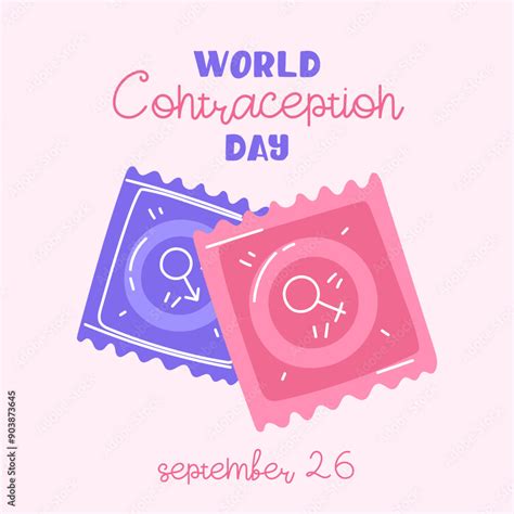 World Contraception Day September 26 Square Postcard Contraceptives