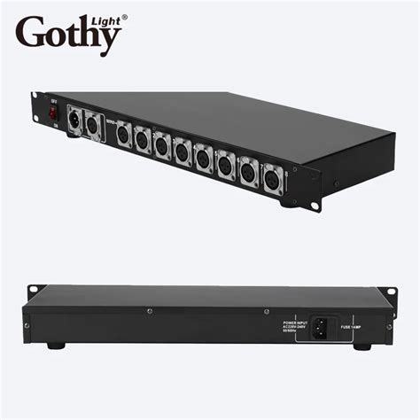 Best Quality 8ch Dmx Splitter Dmx512 Light Stage Lights Signal Amplifier Splitter 8 Way Dmx