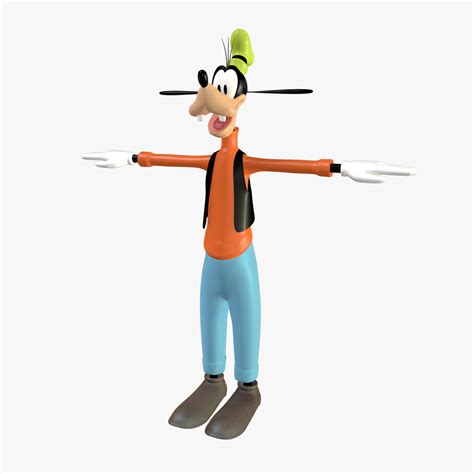 Goofy Character Animate 3d 3ds