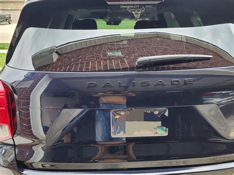 Blacked Out Tail Light Accent And Letters Rhyundaipalisade