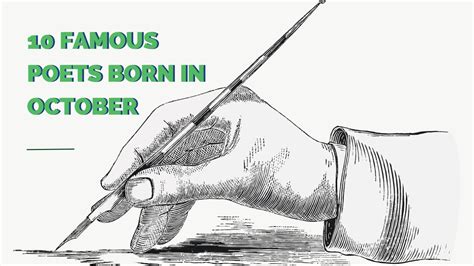 10 Famous Poets Born In October Gobookmart