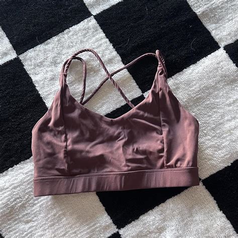 Brown Sports Bra Activewear Likenew Bornprimitive Depop