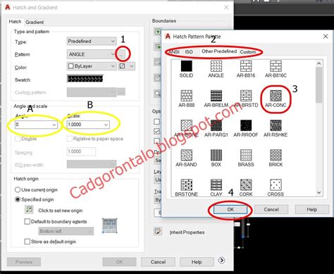 Cara Mengarsir Objek Di Autocad Dengan Perintah Hatch