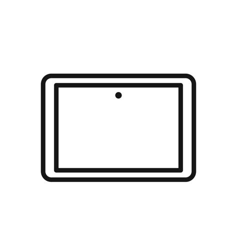 Tablet Icon Black Line Art Logo 48256969 Vector Art At Vecteezy