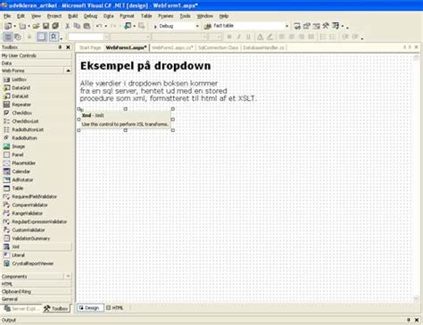 Stored Procedures Xml Og Aspnet Udviklerendk Programmering Webdesign Og Grafik