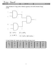 Problem A Logic Circuit Function With Words And Boolean Course Hero