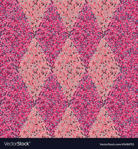 Dash Lines Mosaic Seamless Pattern Creative Vector Image