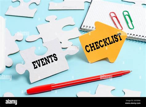 Conceptual Display Events Checklist Business Concept Invaluable Tool For Successfully Managing