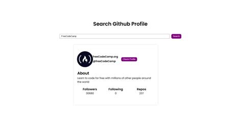 Githubapi Webdevelopment Javascript Reactjs Apis Codingjourney
