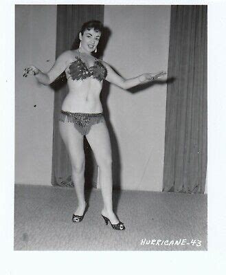 Vintage Risque Bw Photo Sexy Brunette Woman Hurricane 4x5 Ebay