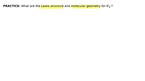 If4 Lewis Dot Structure What Is The Hybridization Of Iodine And The