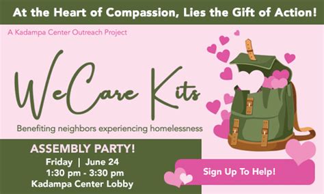 Wecare Kit Assembly Party Kadampa Center