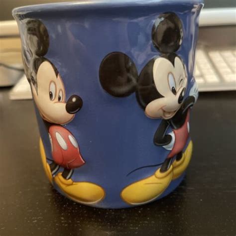 Walt Disney 3 D Mickey Mouse Jumbo Ceramic Coffee Cup Mug Vintage Disneystore 4588672283