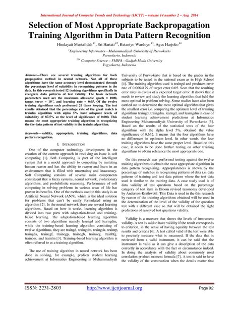 Selection Of Most Appropriate Backpropagation Training Algorithm In Data Pattern Recognition