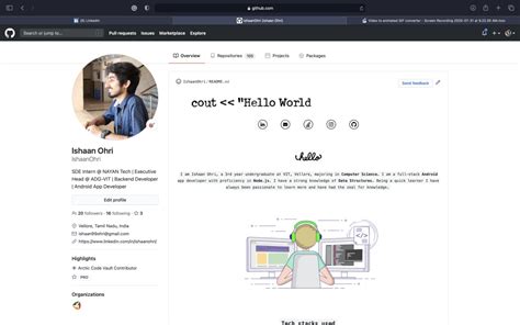 Github Readme Repo Github Git Profile Specialreadme Techstack