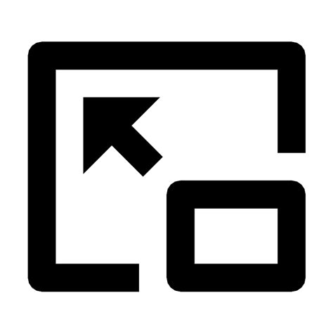 Picture In Picture Exit Vector SVG Icon - SVG Repo