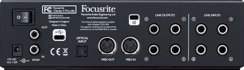 Focusrite Clarett 4 Pre Usb Audio Interface Lauzon Music