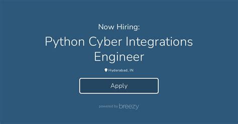 Python Cyber Integrations Engineer At Loginsoft Consulting Llc