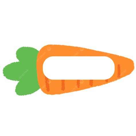Cute Carrot Vegetable School Name Tag Label Vector Carrot Vegetables