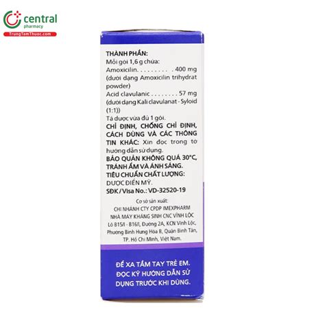 [chÍnh HÃng] Thuốc Lanam Sc 400mg 57mg điều Trị Nhiễm Khuẩn Hiệu Quả