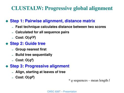 Ppt Improving Performance Of Multiple Sequence Alignment In Multi