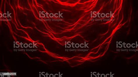 기술 배경 추상적인 디지털 입자 파동 미래 지향적인 점선 물결 네트워크 연결 구조 3d 렌더링 0명에 대한 스톡 사진 및 기타