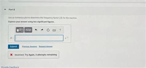 Solved The Following Data Show The Rate Constant Of A