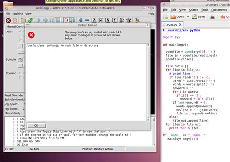 Creating A Script Page LinuxCNC