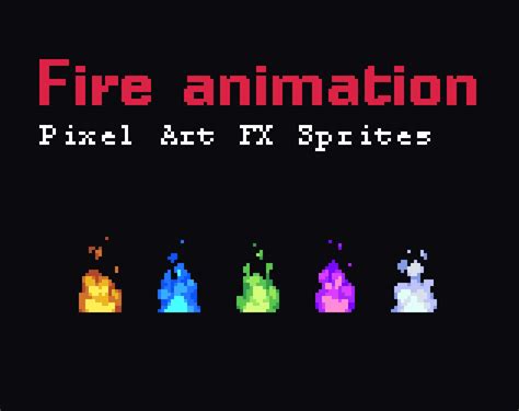 Fire Animation Pixel Art Fx Sprites V 1 0 Released Fire Animation Pixel Art Fx Sprites 🔥