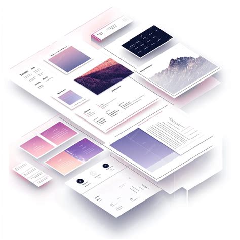 使用css網格和flexbox顯示結構化布局的網頁元素的視覺階層 Premium Ai 生成圖片